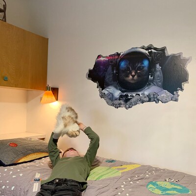 Waterfall Wall Decal Landscape 3D Smashed Wall Art Sticker - Etsy