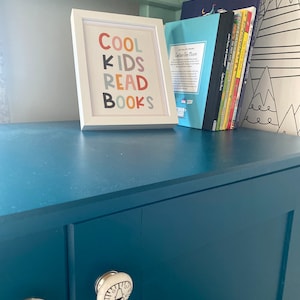 COOL Kids Read Books, Read Quote Sign, Book Lover Gift, Kids Wall Decor ...