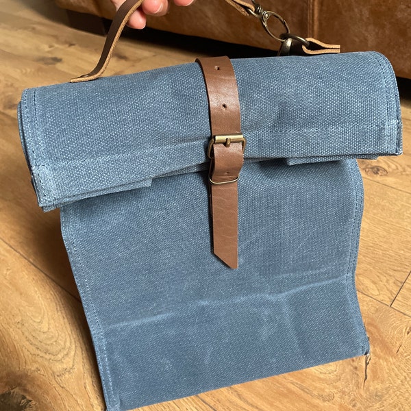 Lunch Box, Personalization, Wax Canvas Lunch Box, Large Capacity ...