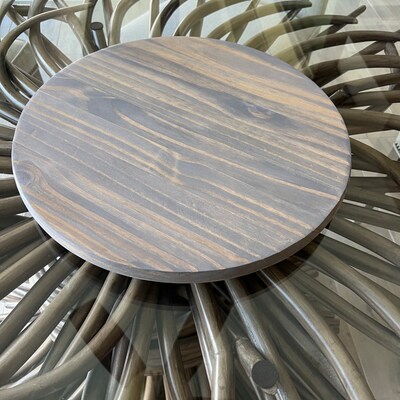 Large Lazy Susan Turntable 24 Inch Lazy Susan Wood Lazy Susan Blue ...