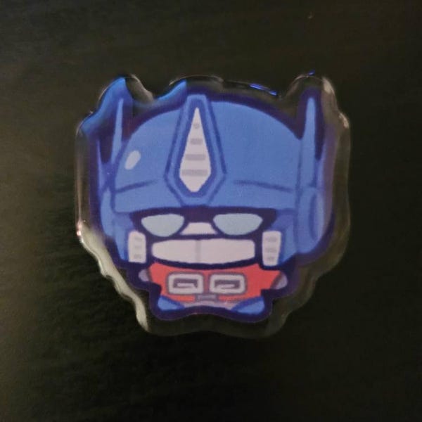 Transformers Acrylic Pins: Optimus, Megatron, Rodimus, Blurr, Soundwave ...