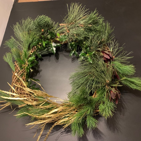 Large Willow Wicker Arch Eco Wedding Chandelier 60cm, 70cm, 80cm, 90cm ...