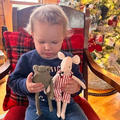 Muis gevulde pop in romper 10 patroon en tutorial, muispatroon, voor ...