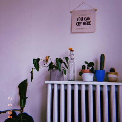 You Can Cry Here Small Wall Banner - Etsy