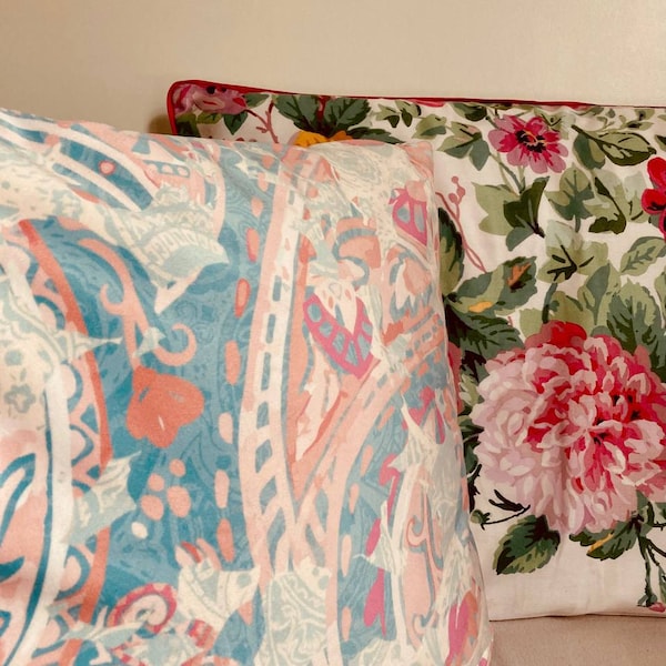 Batik Velvet Cushion Cover Crafted by Narrative Art Design - Dark Jade ...