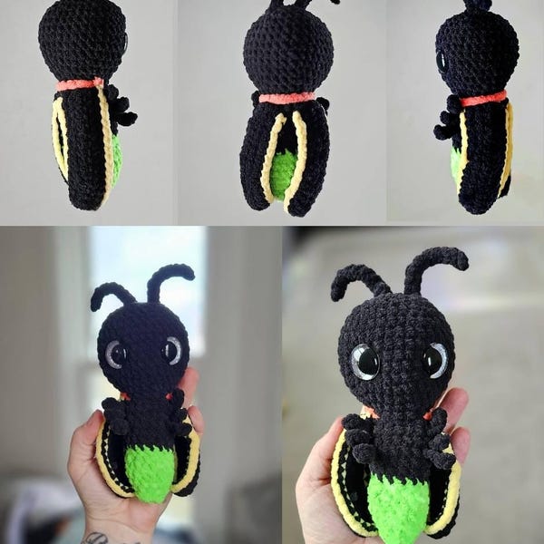 PATTERN: No Sew Plush Flash the Firefly Pattern - Glows in the Dark ...