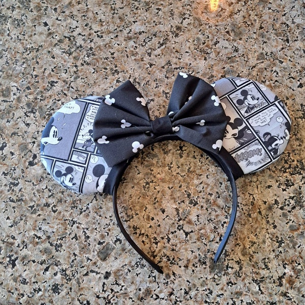 Comic Strip Mickey Mouse Ears - Etsy