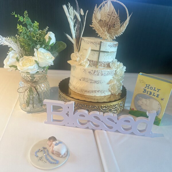 Christening Topper/cake Topper/religious Cake/christening/baptism ...