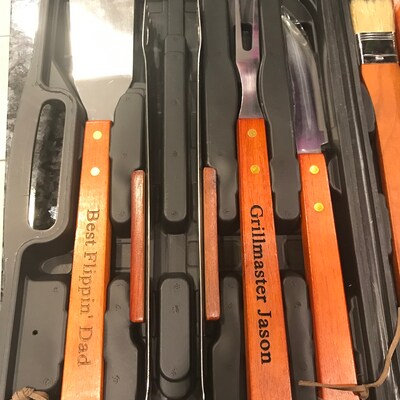 Personalized Grilling Tools, Personalized BBQ Set, BBQ Set ...