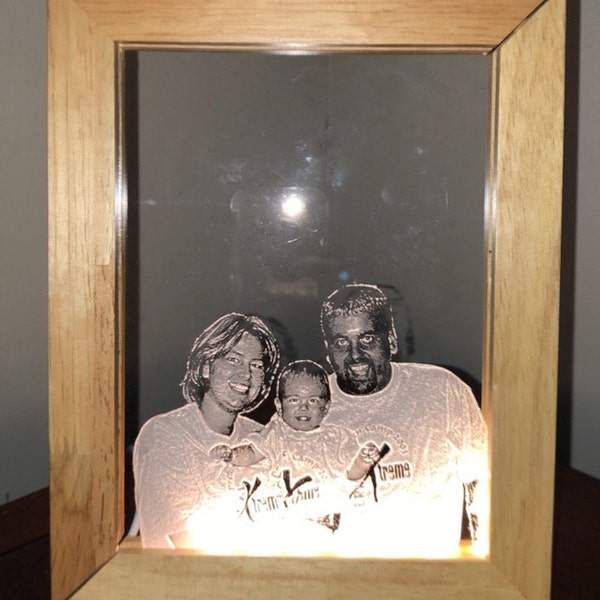 Personalized LED Lamp With Your Photo. Custom Christmas Gift. - Etsy