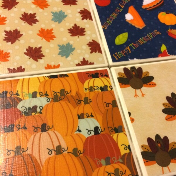 Thanksgiving Day Digital Paper Pack Comes in Fall Colors. Designs ...