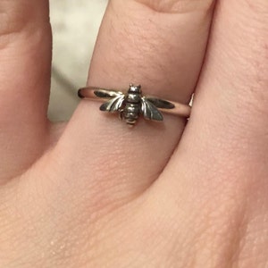 Dainty Bee Ring, Handmade in USA, 925 Sterling Silver, Honey Bee - Etsy