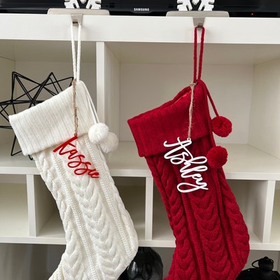 Stocking Name Tags Names for Stocking Acrylic Names Personalized ...