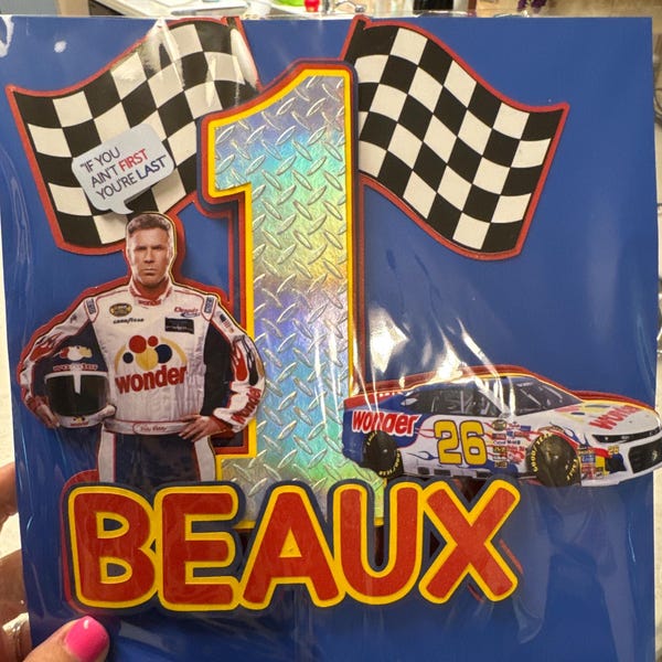 Talladega Nights: the Ballad of Ricky Bobby Custom Cake Topper Shaker ...