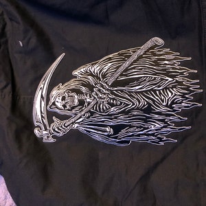 REAPER Large Back Patch for Custom Biker Vest - Etsy