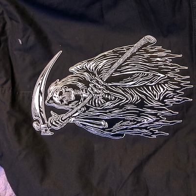 REAPER Large Back Patch for Custom Biker Vest - Etsy