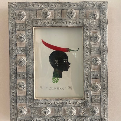 Flint Pink Tiger-animals-jungle-linocut-original - Etsy