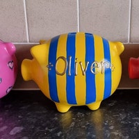 Piggery Pottery Handmade Ceramic Personalised Star-sign Birth Baby ...