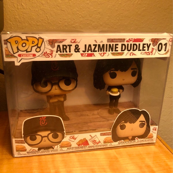 Two Custom Pop Figures + Custom Pop Box, Wedding Cake Toppers ...
