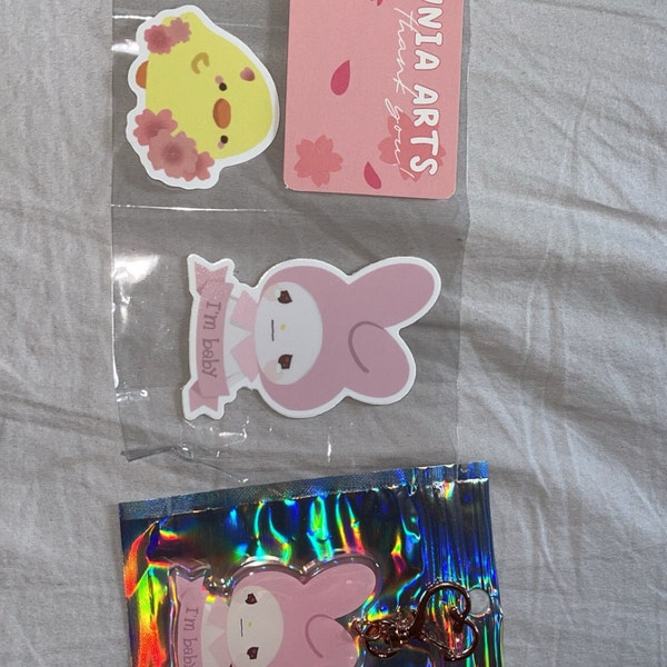 I'm Baby Crying Pink Bunny Vinyl Sticker - Etsy