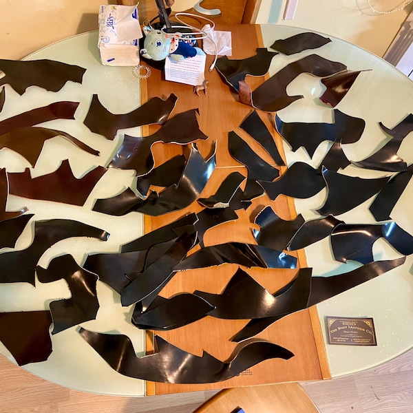 Horween Shell Cordovan Scrap - Etsy