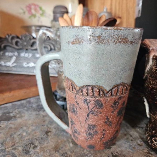 The Floral Patch Mug - Etsy