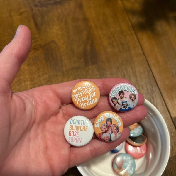 Golden Girls Quotes, Set of 12 1-inch Buttons or Magnets - Etsy