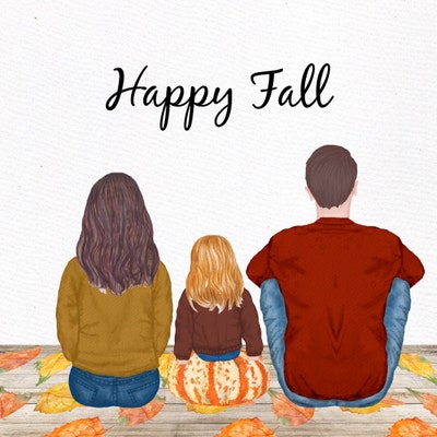 Autumn Clipart: family Clipart Autumn Family Custom Family Family ...