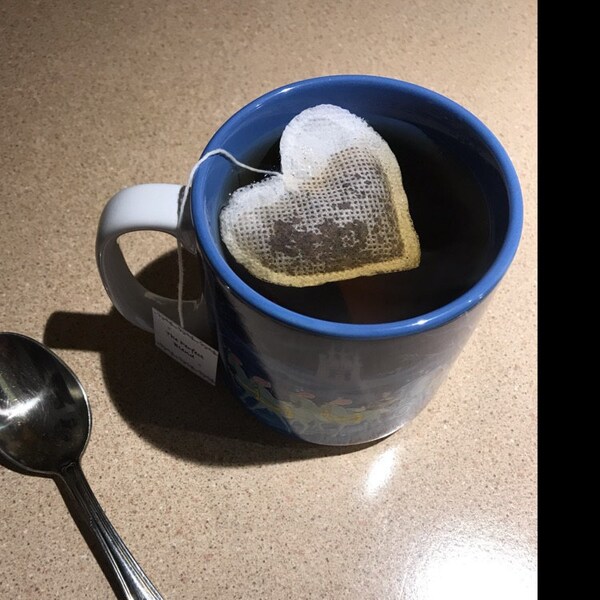 5 Heart Shaped Tea Bags/custom Tea Bag, Valentine’s Gift, Best Friend's ...