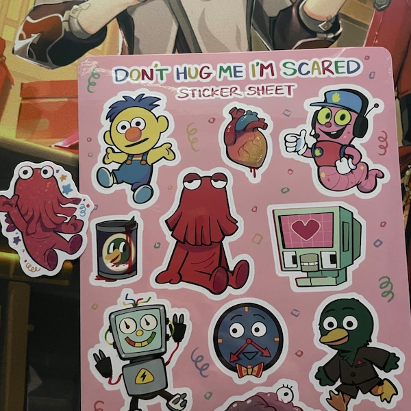 Don’t Hug Me I’m Scared DHMIS Die Cut Vinyl Sticker Sheet - 6.5" X 5.5 ...