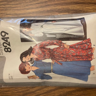 Vintage 1970's Mini Dress and Smock Patternsimplicity 9800size 8 Bust ...