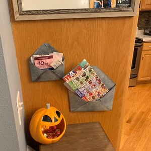 LARGE Galvanized Metal Envelope | Etsy