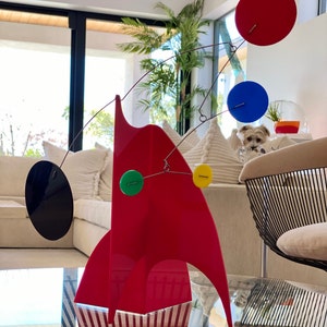 Gorgeous Orange DIY Atomic Mobiles Beautiful Retro MCM | Etsy