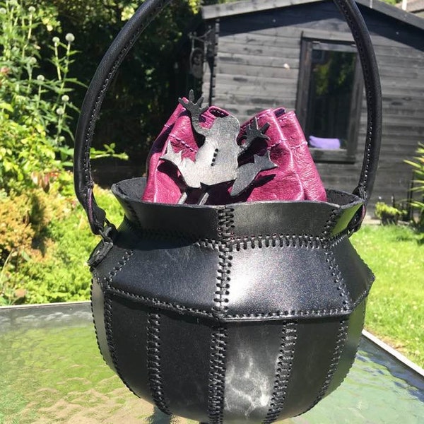 PDF Pattern Leather Cauldron Purse - Etsy