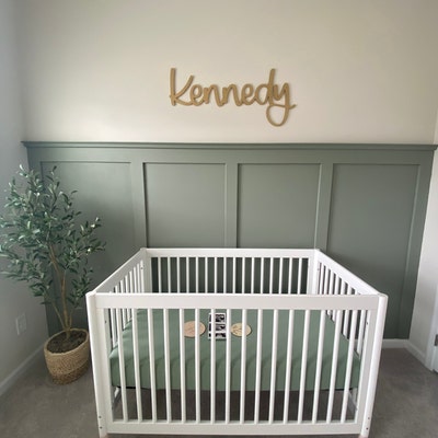 Custom Wood Name Sign for Nursery Girl, Boy, Over Crib Sign, Baby Name ...