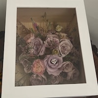 Small Extra Deep Wooden Personalized Shadow Box Frame With Glass Door, Display Case, Memory Box ...