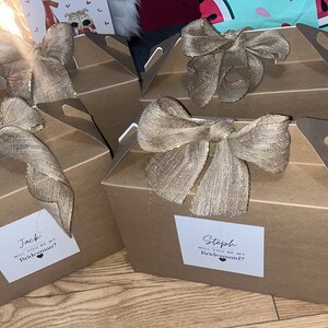Personalised Hen Party Gift Box Labels/ Bridal Shower Favour Box ...