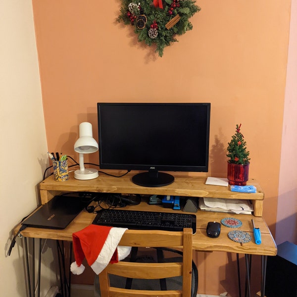 Rustic Desk for Home Office Desk Hairpin Legs Steel Legs Reclaimed Desk ...