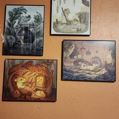 Rowdy Rats Whimsical Art Print - Etsy