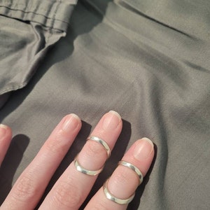 14k Rose Gold Fill Splint Ring mallet Finger Ring | Etsy