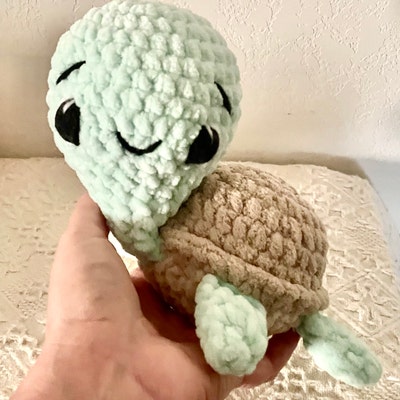 PATTERN: Plush Sherman the Sea Turtle Pattern Amigurumi Chunky Sea ...