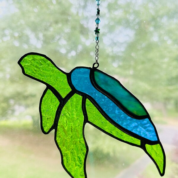 Mini Sea Turtle Stained Glass Pattern: Beginner DIY (digital Download ...