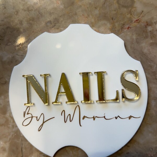 Nail Technician, Beauty Salon Prop, Nailfie Disc, Acrylic, Business ...