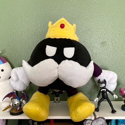 Custom Plush Inspired by King Bob-omb Super Mario Party Plush Minky 30 ...