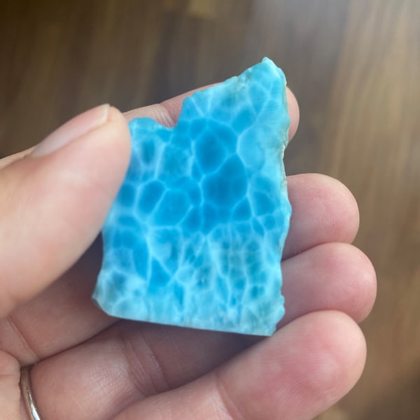 160g AAA High Quality Sky Blue Larimar Slab, Larimar Crystal, High ...