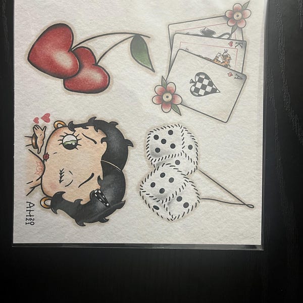 Betty Boop Flash Print - Etsy
