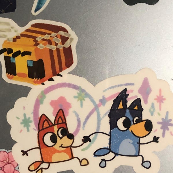 Muffin, Rage, Toddlers, Bluey, Stickers, Water-resistant/handwash Only ...