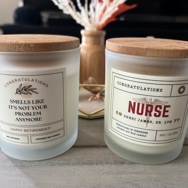 Retirement Gift, Smells Like It's Not My Problem, Funny Candle, Gift ...