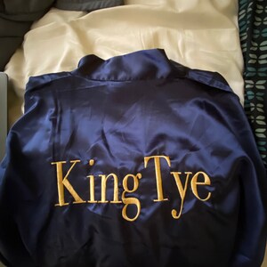 Personalized Men's Satin Robe, Father's Day Gift Robe, New Dad Gift ...