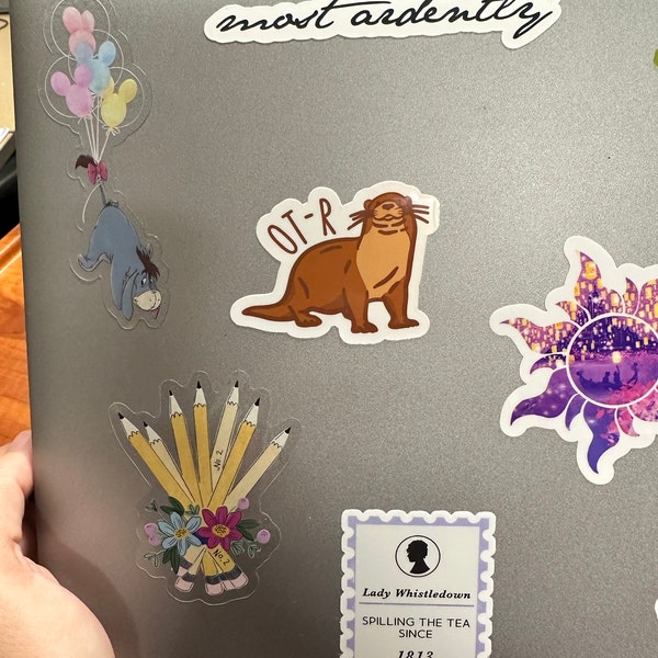 Eeyore Mickey Balloon Transparent Laptop Sticker/ Winnie the Pooh ...